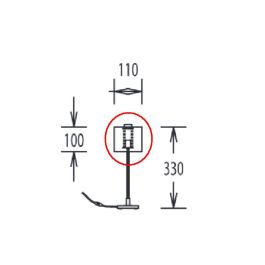 Knapstein Replacement glass for Gisa table lamp knapstein at knapstein ...